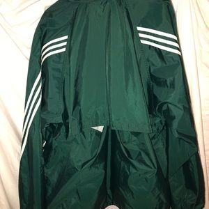 adidas | Jackets & Coats | Adidas Collegiate Green Windbreaker Jacket ...